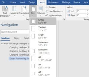 How To Change Paper Size In Word?